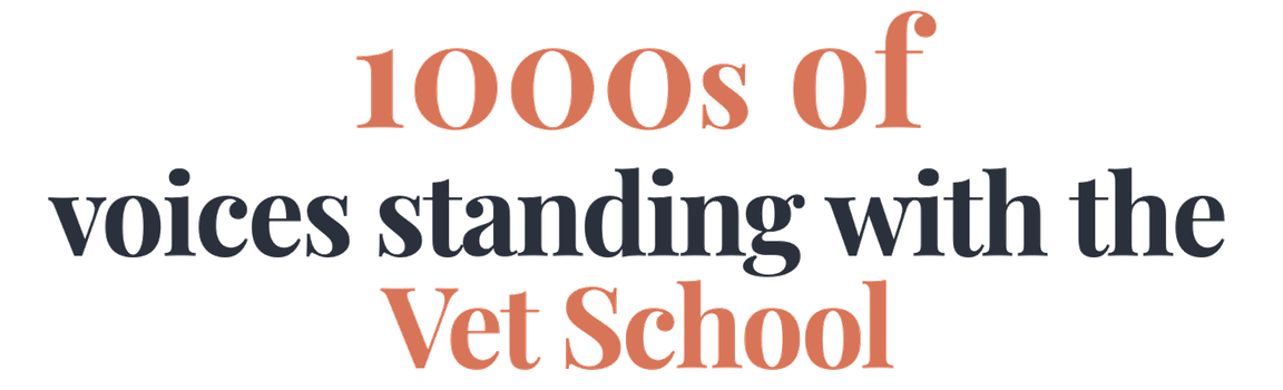 Save the Vet School - join 1000s of voices standing with the Vet School